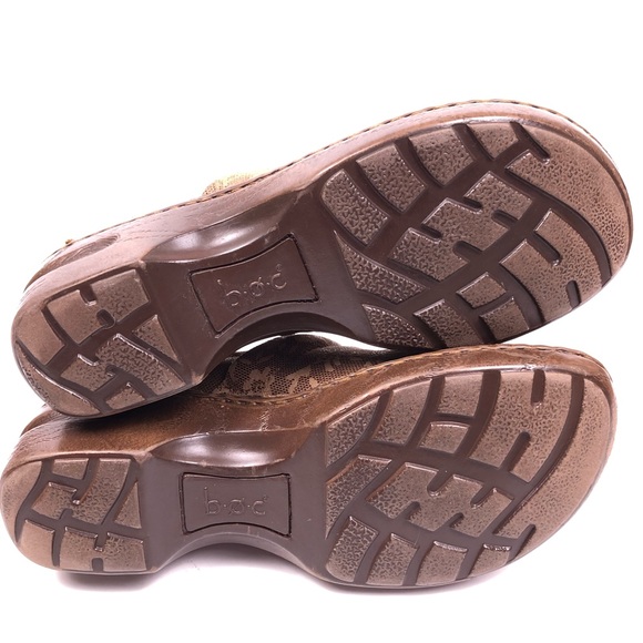 boc | Shoes | Boc Born Concept Peggy Brown Floral Clog Mule Shoe | Poshmark